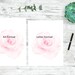Watercolor Floral Stationery Printable, Pink Rose A4 and Letter Digital ...
