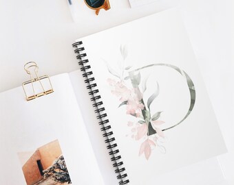 Watercolor Flower Spiral Notebook.colorful Bouquet Spiral Journal ...