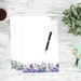 Set of 4 Watercolor Flower Printable Stationary, A4 and Letter Paper ...
