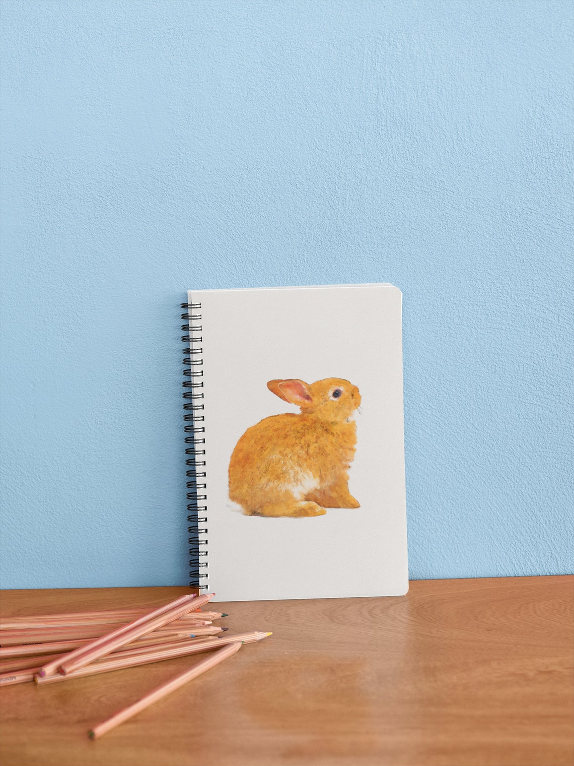 Printable Ginger Bunny Notebook Cover. A4 A5 Letter and Half - Etsy