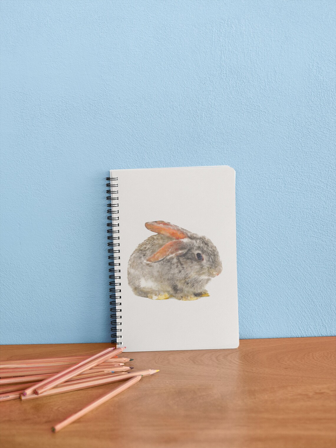 Printable Small Bunny Notebook Cover. A4 A5 Letter and Half - Etsy UK