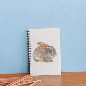 Printable Small Bunny Notebook Cover. A4 A5 Letter and Half Letter ...