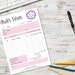 Custom Order Form Template for Canva. Pink Printable Crafters Order ...