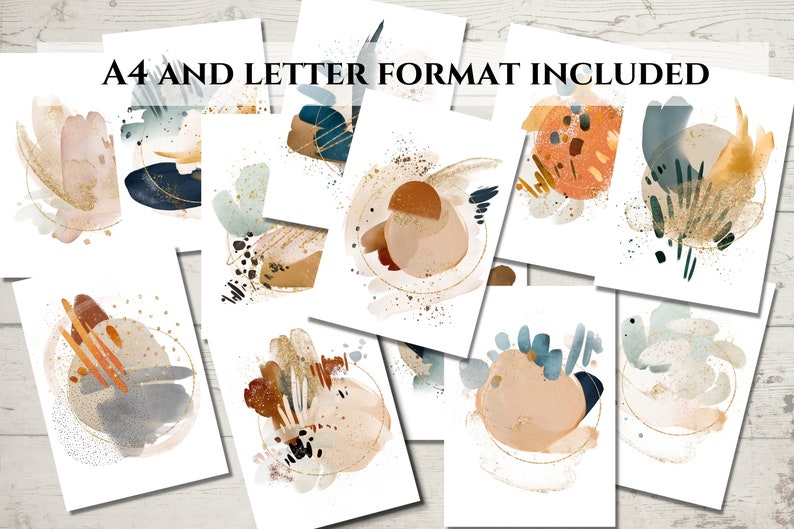 A4 Printable Planner Covers. 12 Watercolor Agenda Cover Pages. Journal ...