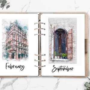 Printable Monthly Planner Covers. A5 and Half Letter Illustrated Agenda ...