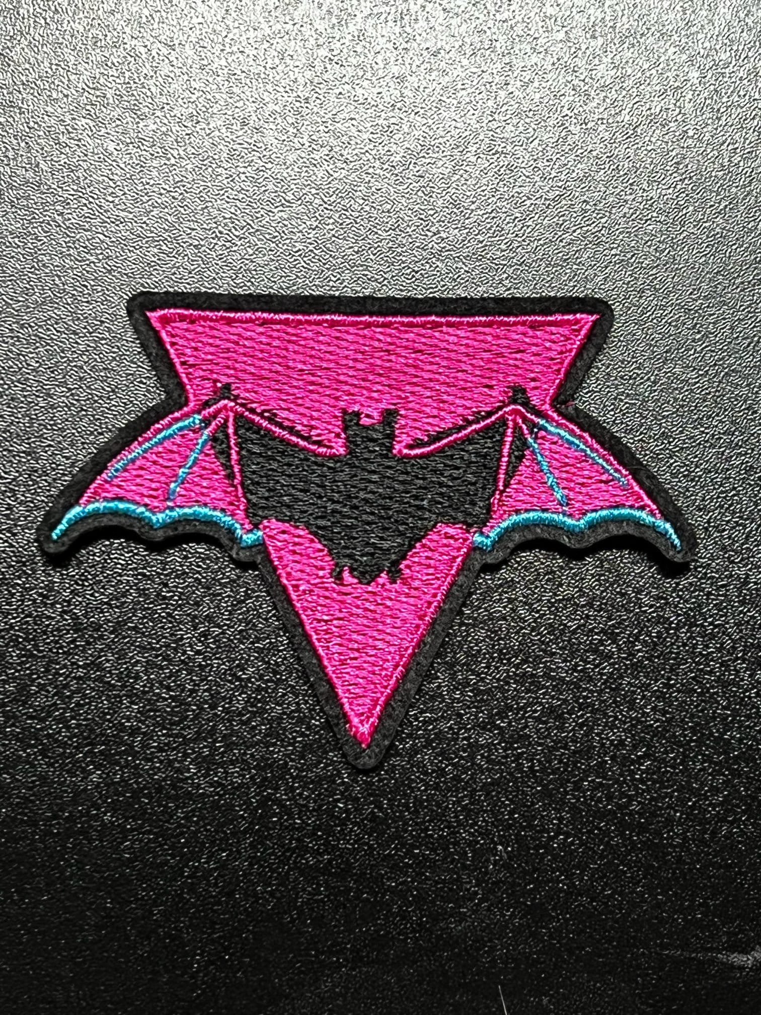 Bat Triangle Embroidered Die Cut Patch - Etsy