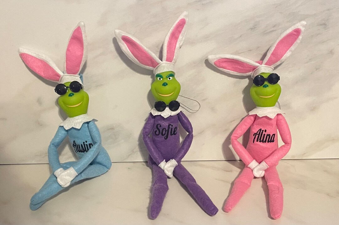 Grinch Bunny, Bunny Grinch, Grinch in Disguise, Purple, Pink and Blue ...