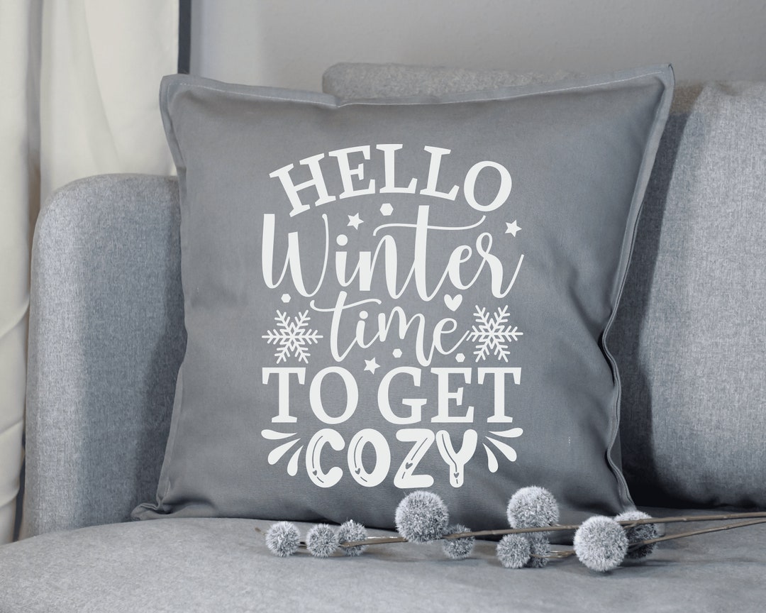 Christmas Pillowcase in the Colours of Your Choice Winter Cushion ...