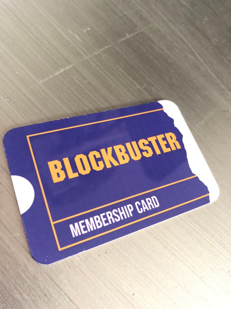Blockbuster Membership Card -metal ID Card - Photoshoot Film Cosplay ...