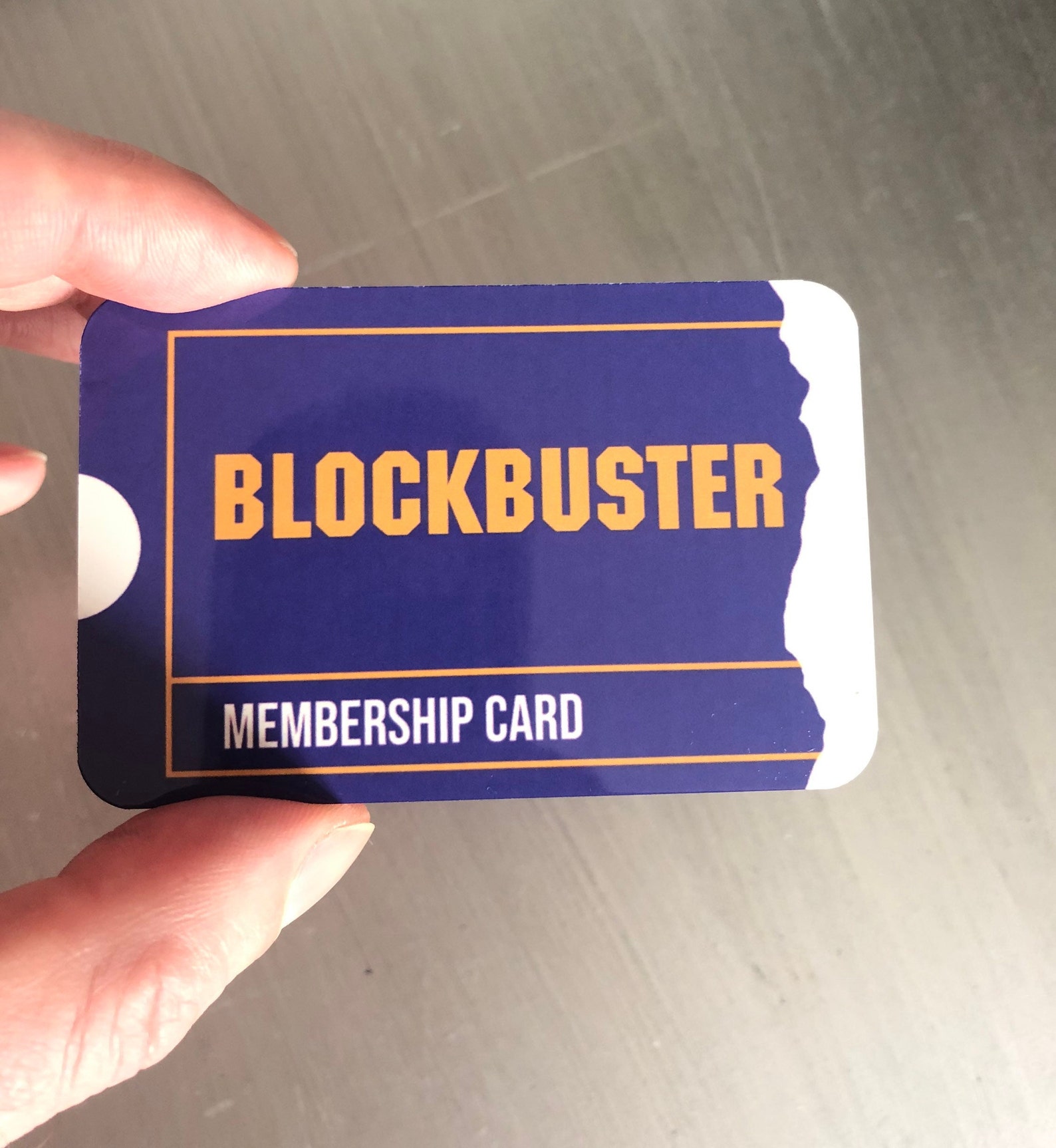 Blockbuster Membership Card -metal ID Card - Photoshoot Film Cosplay ...