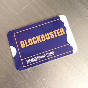 Blockbuster Membership Card -metal ID Card - Photoshoot Film Cosplay ...
