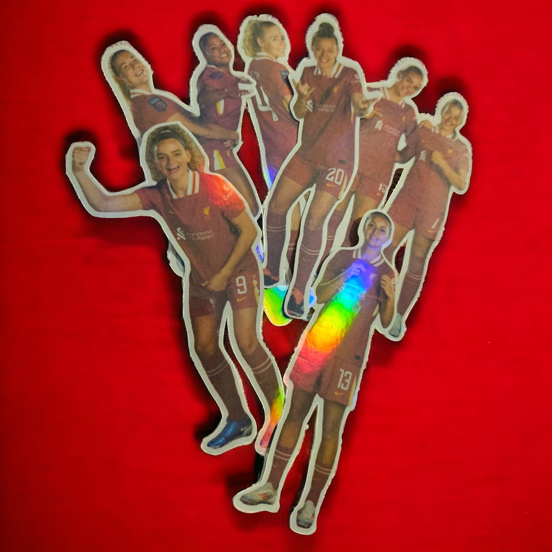 Liverpool FC Women 24/25 Holographic Stickers - Etsy
