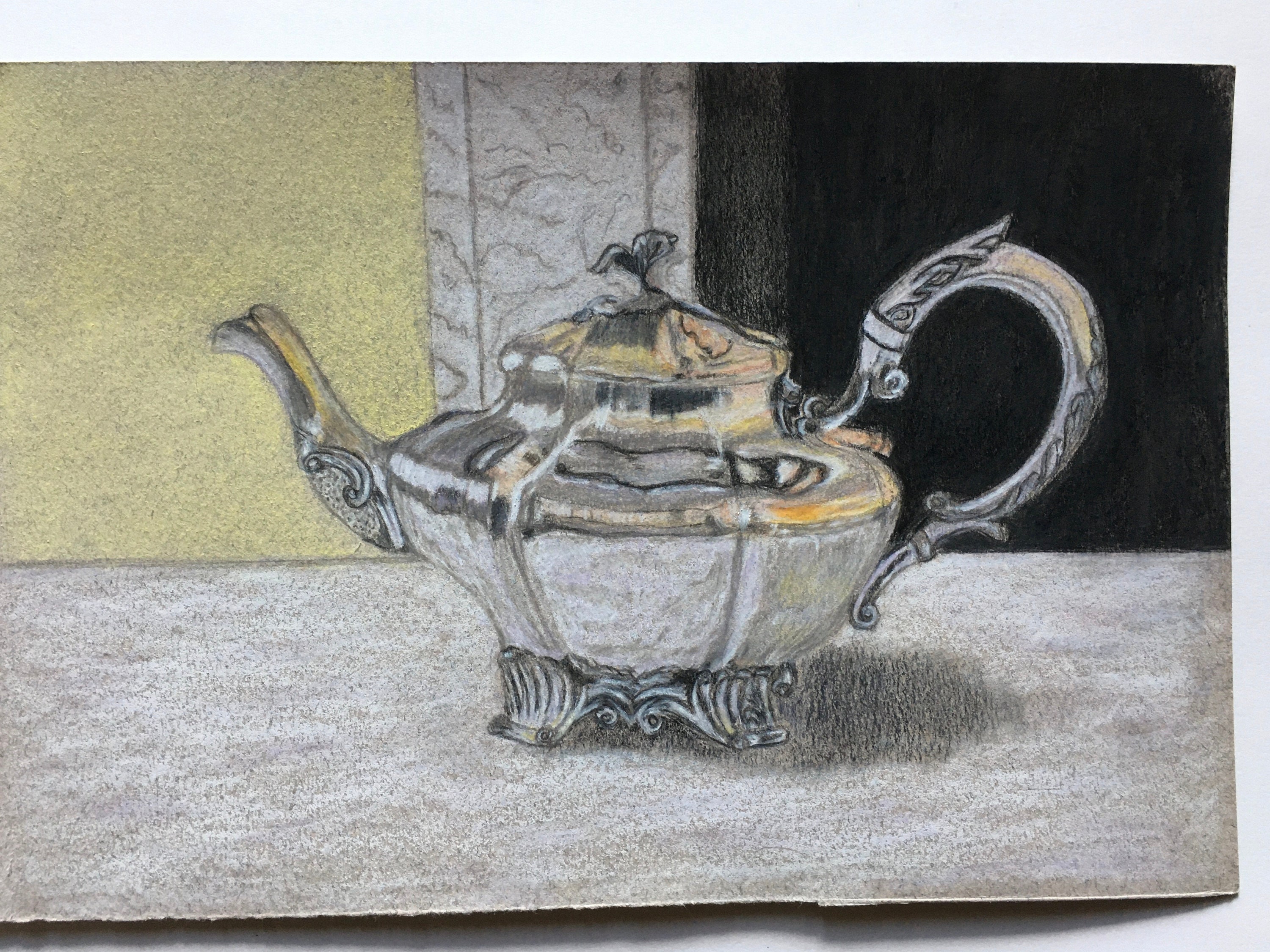 Teapot Art Print, Silver Teapot Art, 1930s Art Deco Art, Eating Area ...