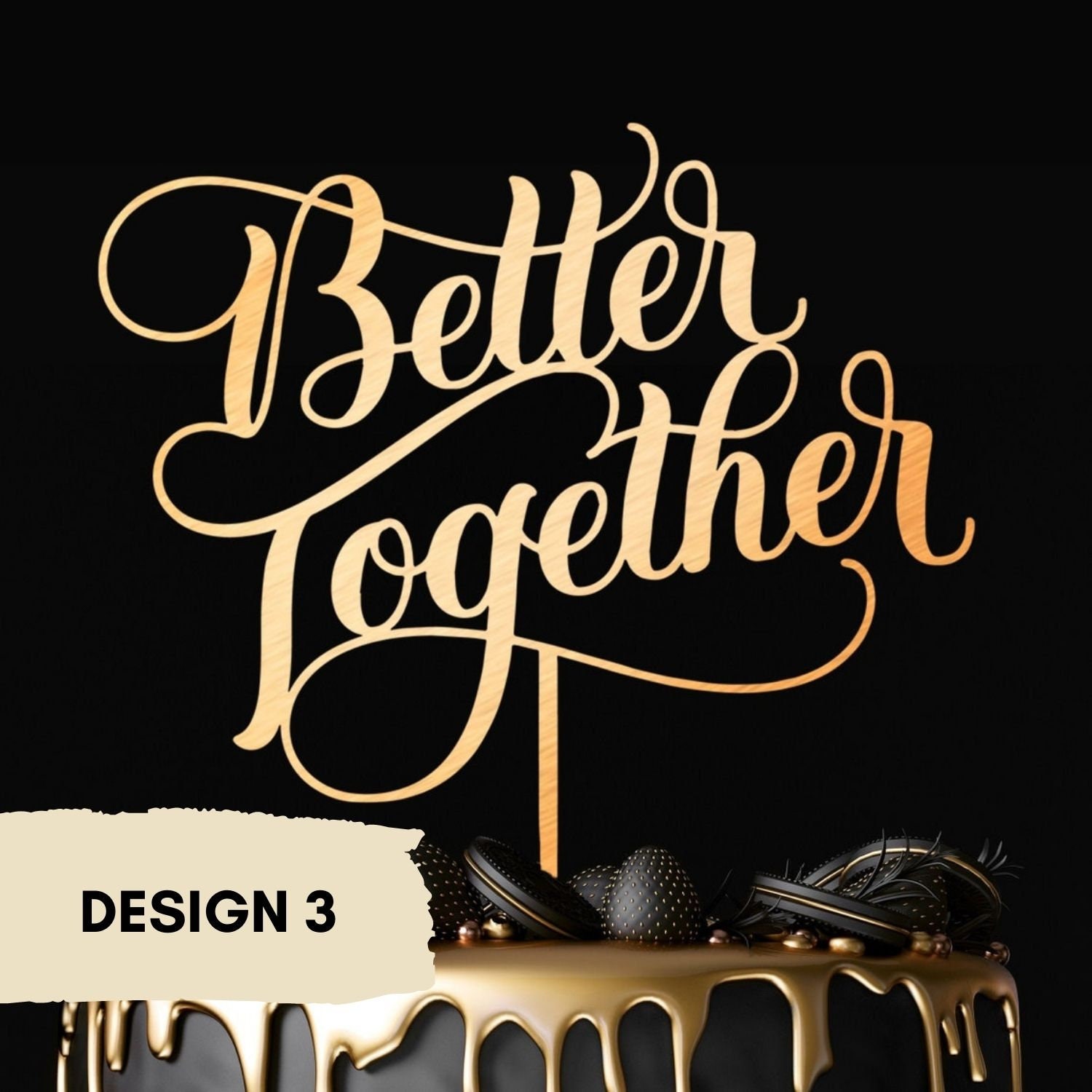 Better Together Wedding Cake Topper Keepsake Wedding Cake - Etsy