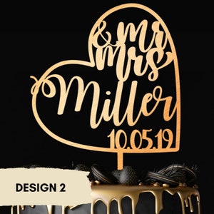 Mr and Mrs Cake Topper, Wedding Cake Topper, Rustic Wedding Cake Topper ...