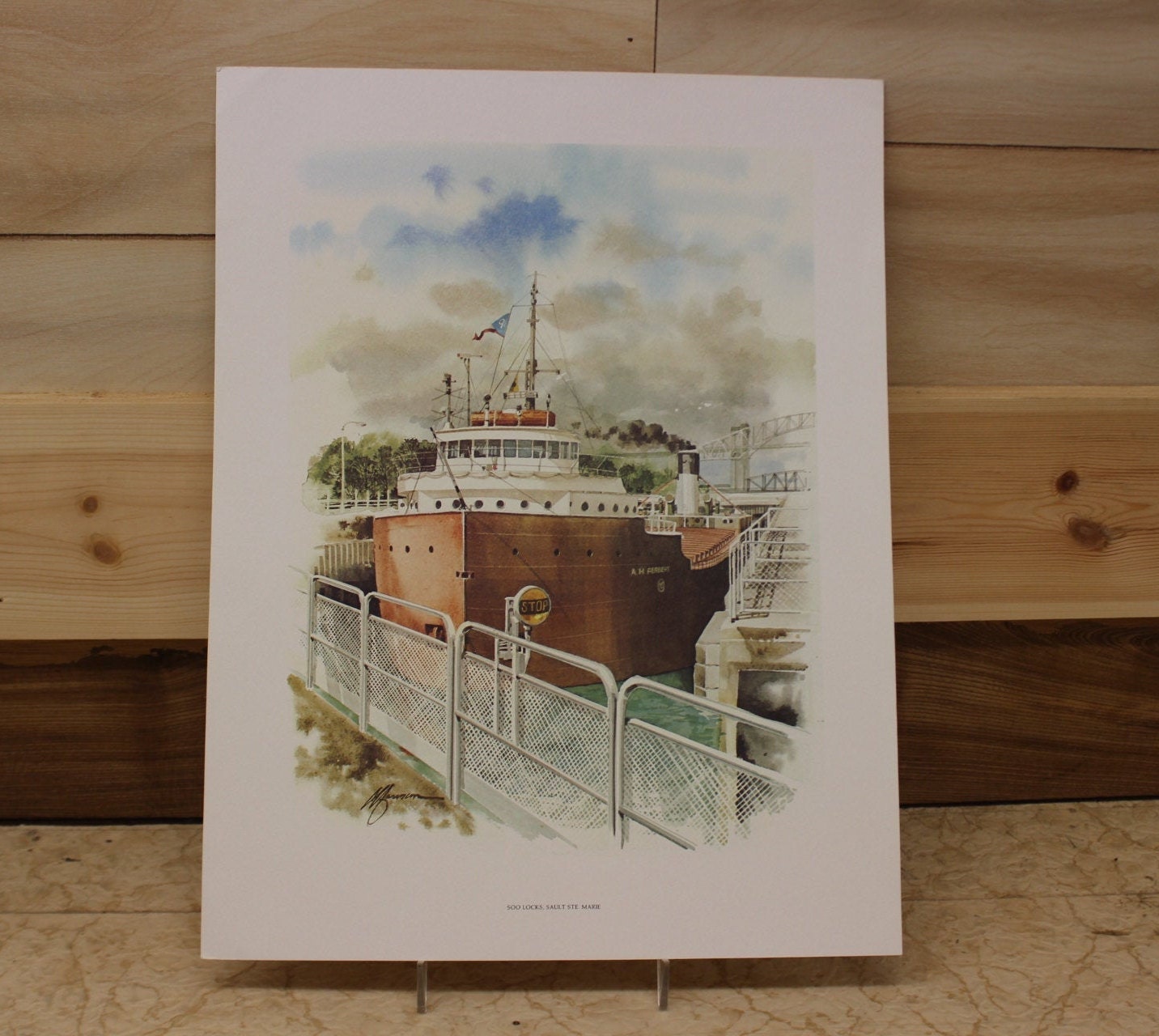 US Ships Water Colors Charles Forman Print - Etsy.de