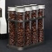 Espresso Bean Cellar Stand With Stainless Steel - Etsy