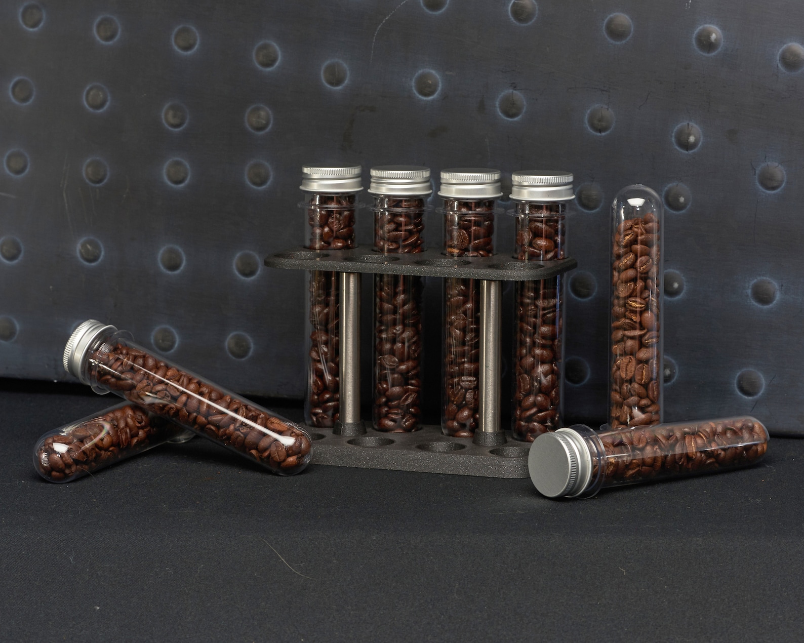 Espresso Bean Cellar Stand With Stainless Steel | Etsy