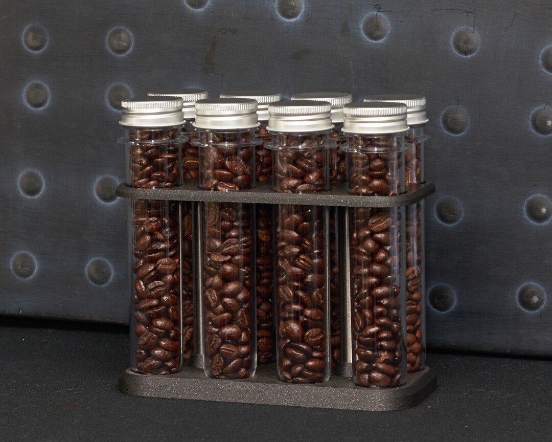 Espresso Bean Cellar Stand With Stainless Steel - Etsy