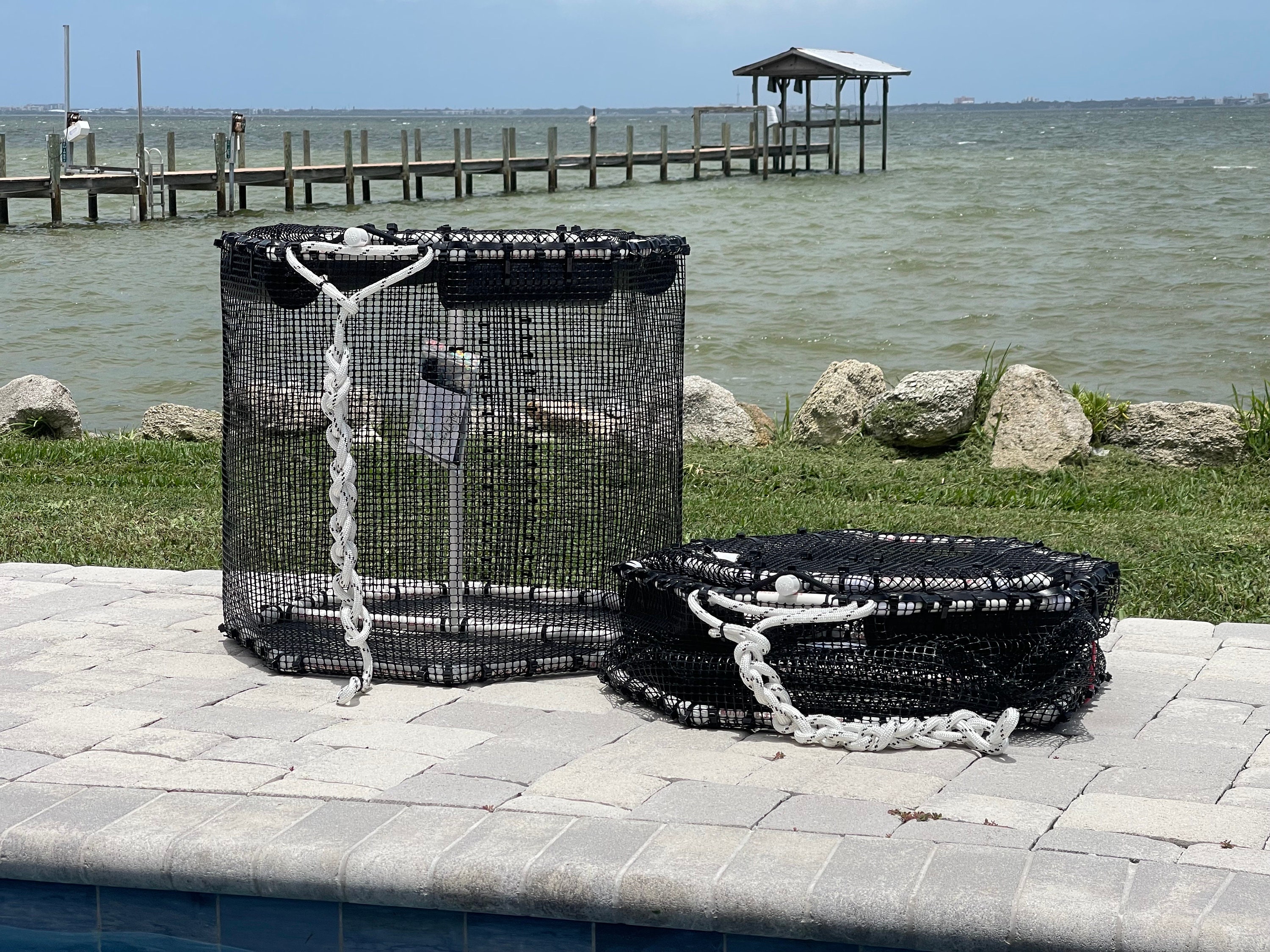 Collapsible Floating Live Bait Pen/bait Basket : 28" Wide 26" Tall - Etsy