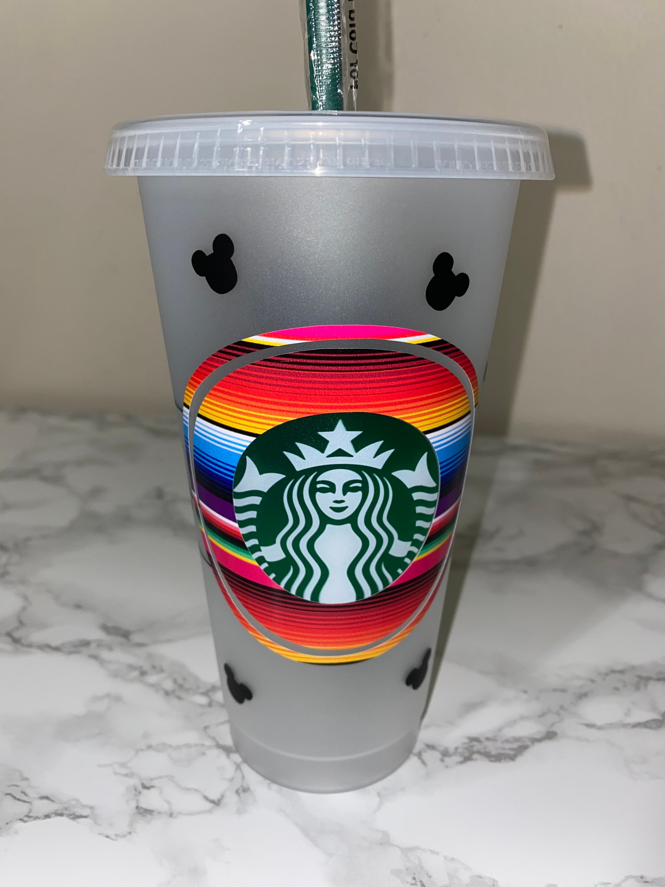 Minnie Mouse Bandana Starbucks Cup, Dodger Cup, Bad Bunny Cup ...