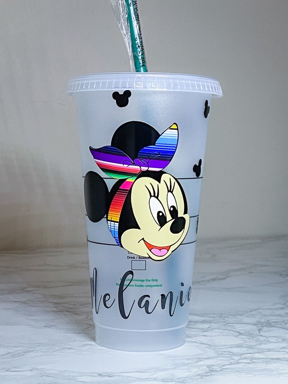 Minnie Mouse bandana Starbucks cup Dodger cup Bad Bunny cup | Etsy