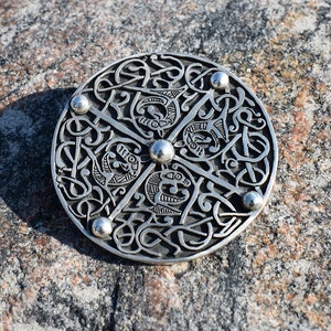 Anglo Saxon Silver Galloway Brooch Disk Brooch Fibula - Etsy