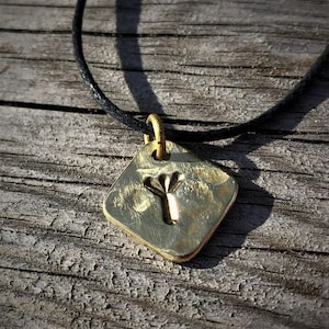 ALGIZ Rune Pendant Viking Jewellery Handmade Elder Futhark Rune ...