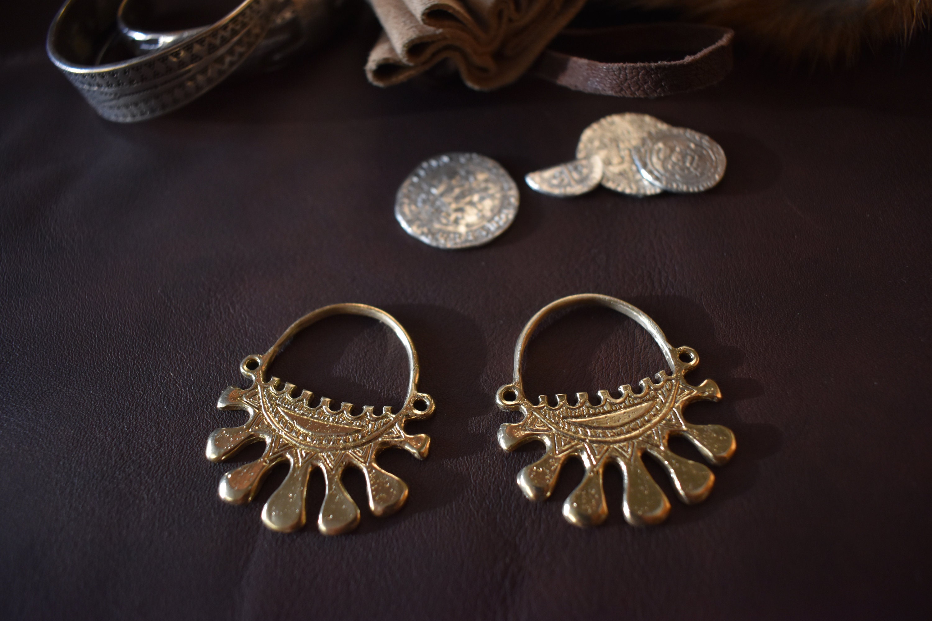 Woman Temple Rings for Reenactor Slavic Balt Viking Kievan Rus - Etsy