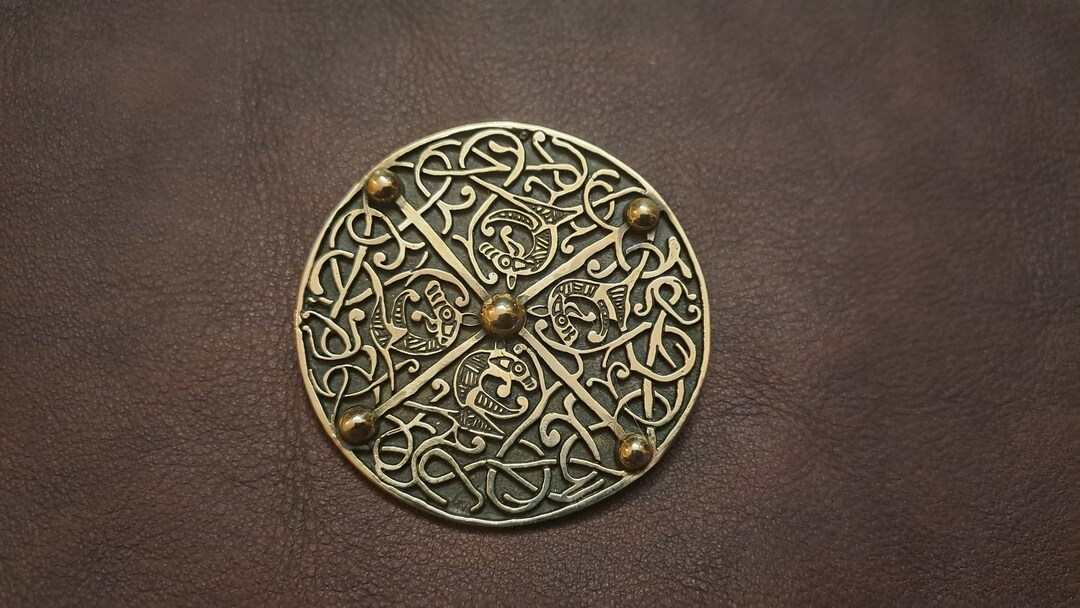 Anglo Saxon Bronze Galloway Brooch Disk Brooch Fibula - Etsy