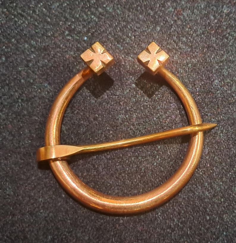 Broche grande de fíbula para capa viking, broche medieval celta de ...