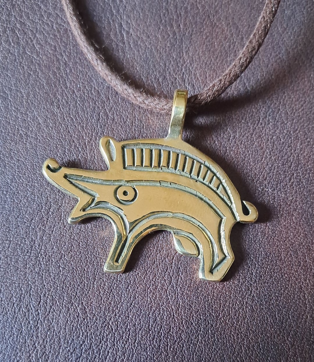 Celtic Germanic Art Animal Brass Pendant Spirit Animal Totemic Heritage ...