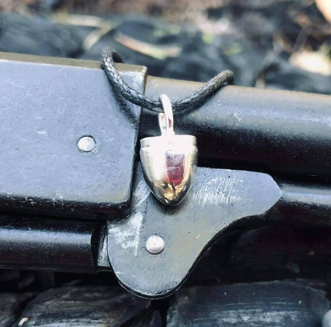 Sterling Silver Bullet Pendant Werewolf Amulet Wild West Western - Etsy