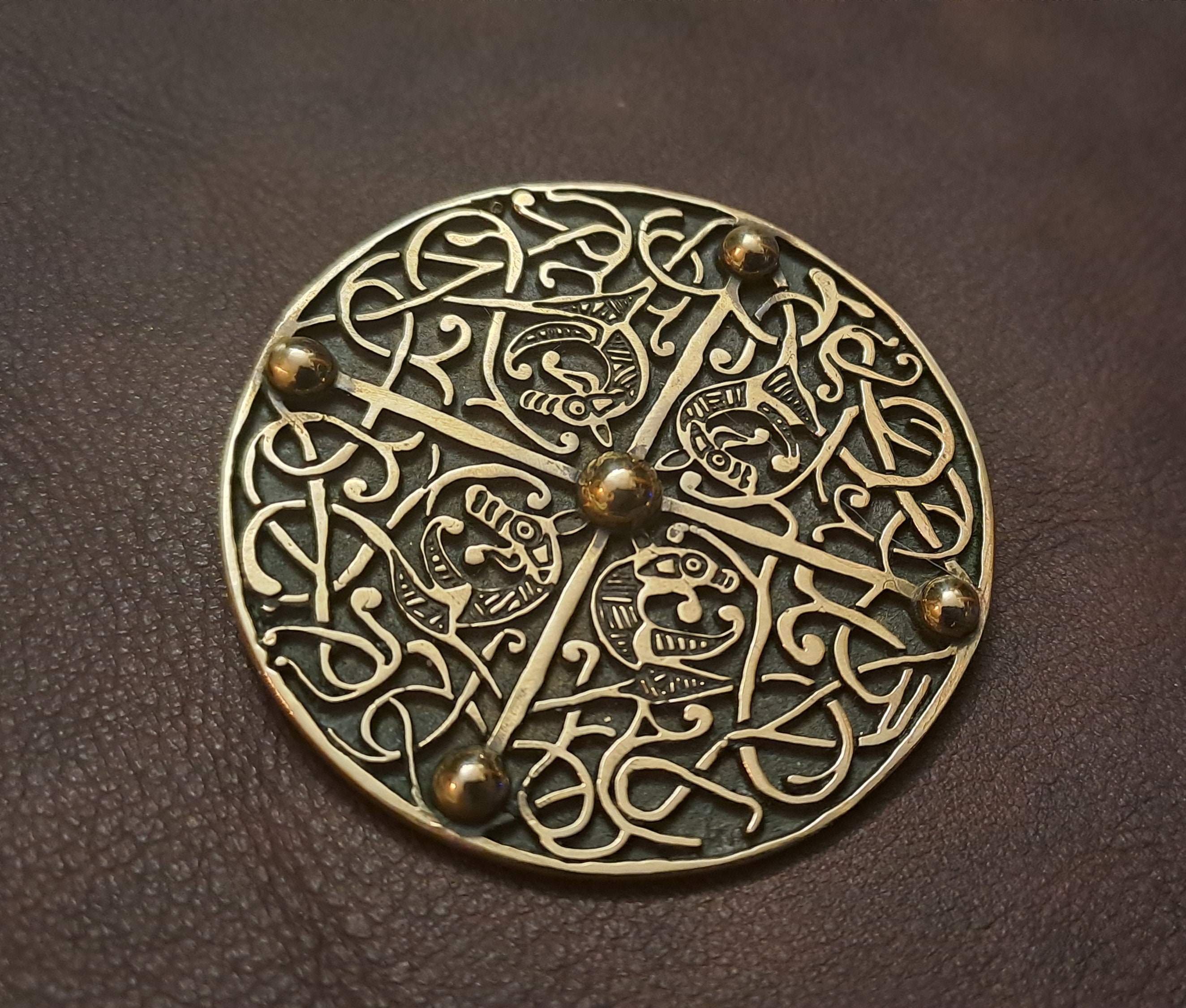 Anglo Saxon Bronze Galloway Brooch Disk Brooch Fibula - Etsy UK