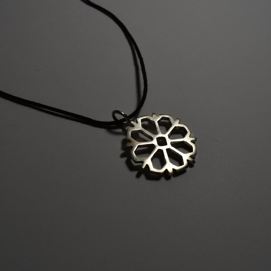Sun Necklace Pagan Solar Pendant Baltic Amulet Latvian Signs Gift for ...