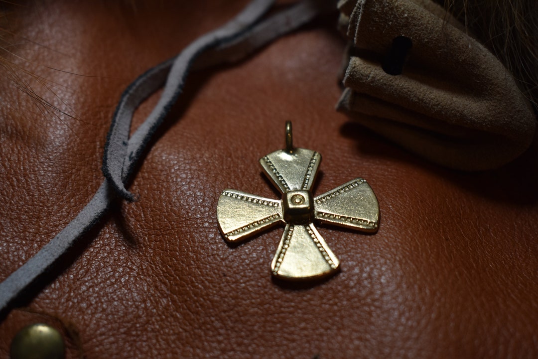 Medieval Cross Pendant Brass Teutonic Knights Cross Necklace Cross ...