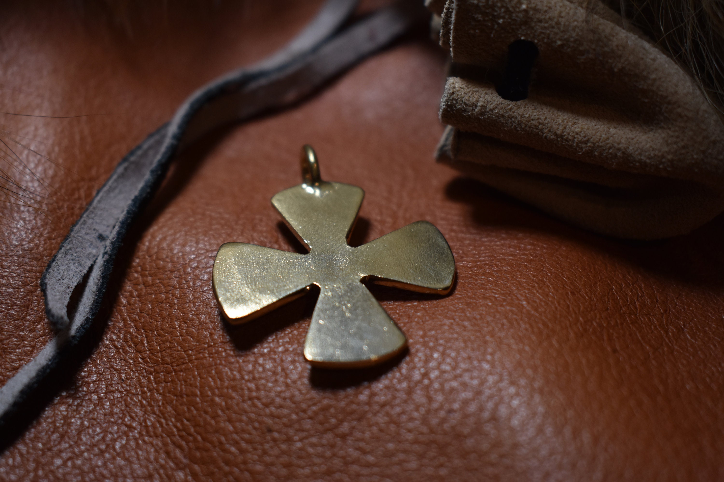 Medieval Cross Pendant Brass Teutonic Knights Cross Necklace - Etsy