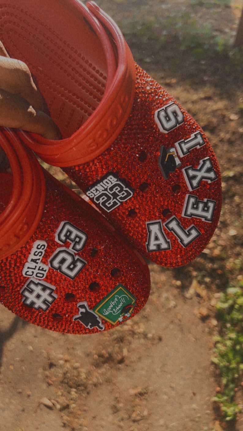 Grad Bling Crocs | Class of | Graduation Crocs | Graduation Gifts ...