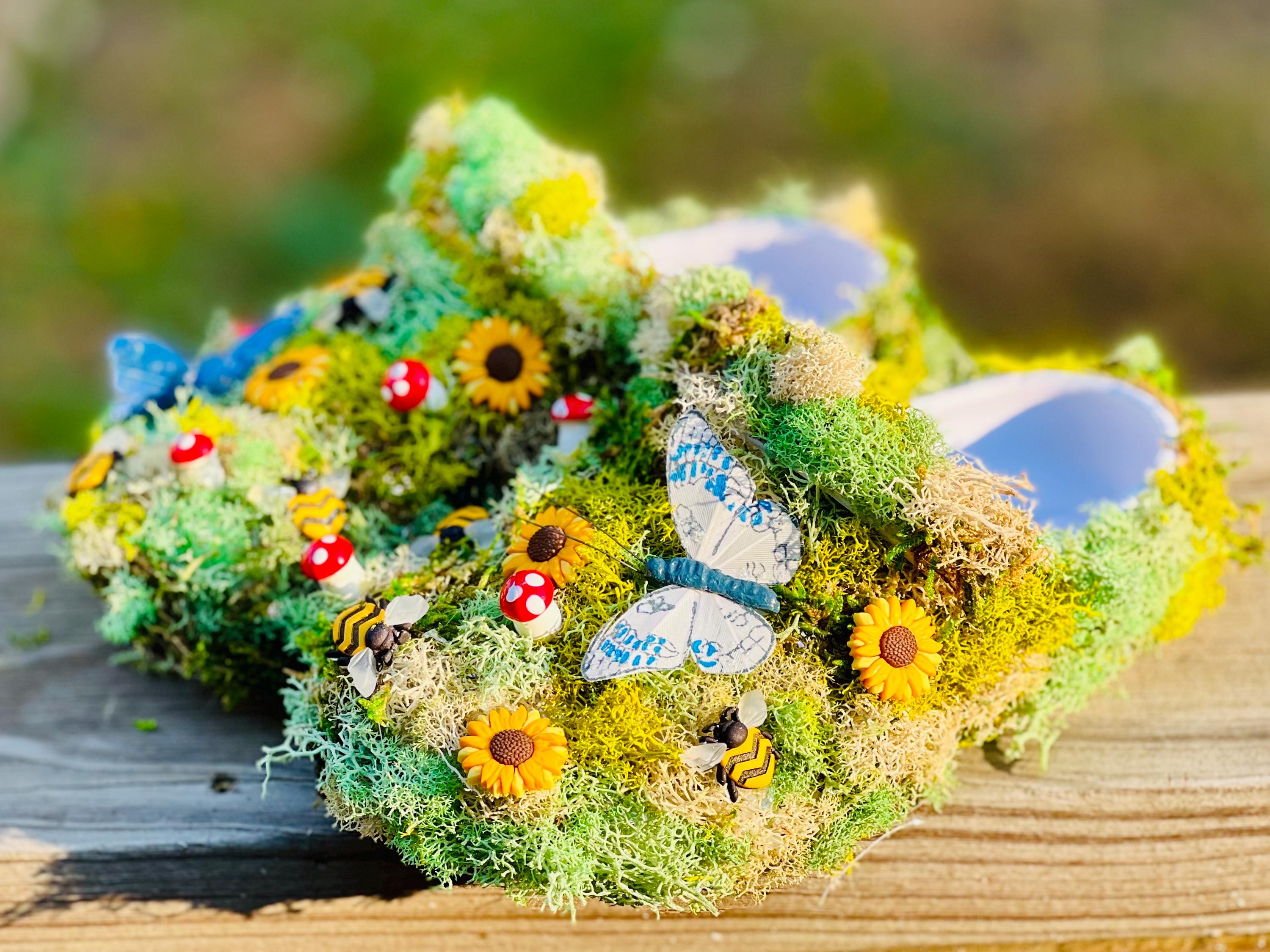 Fairy Crocs - Butterfly Shoes - Moss Crocs- Crocs for Her - Nature ...