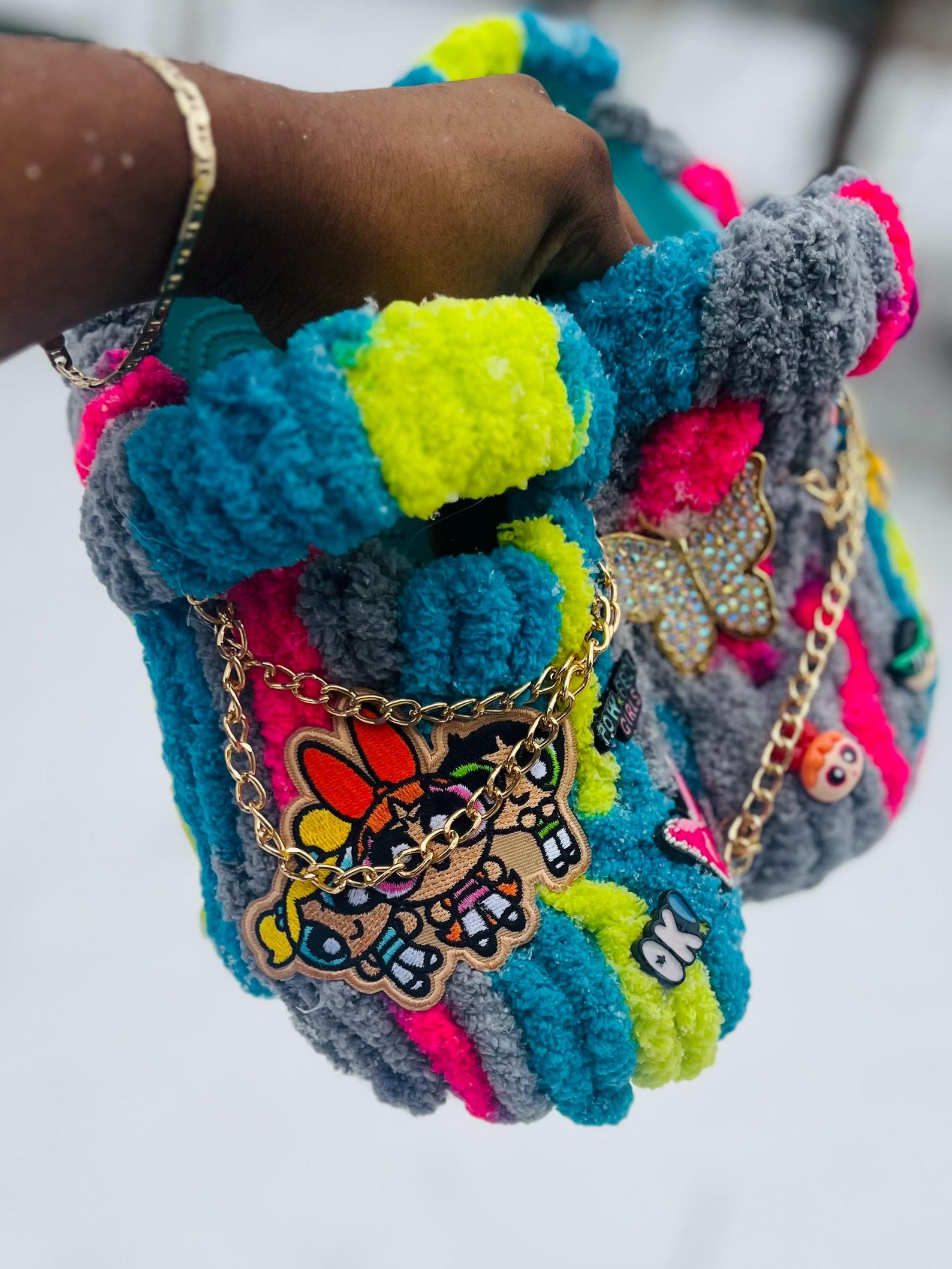 Power Puff Girls Inspired Yarn Crocs - Etsy