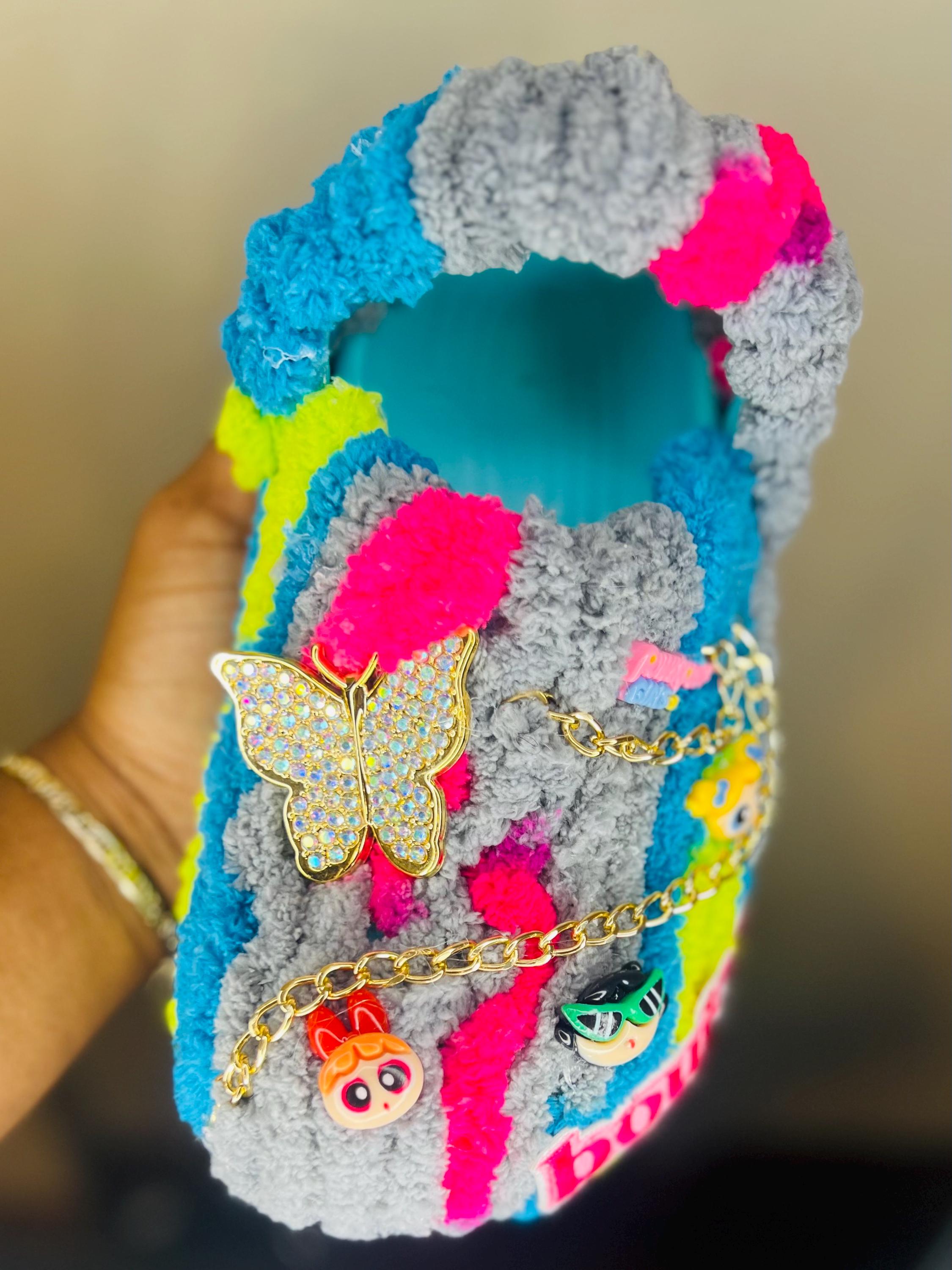 Power Puff Girls Inspired Yarn Crocs - Etsy