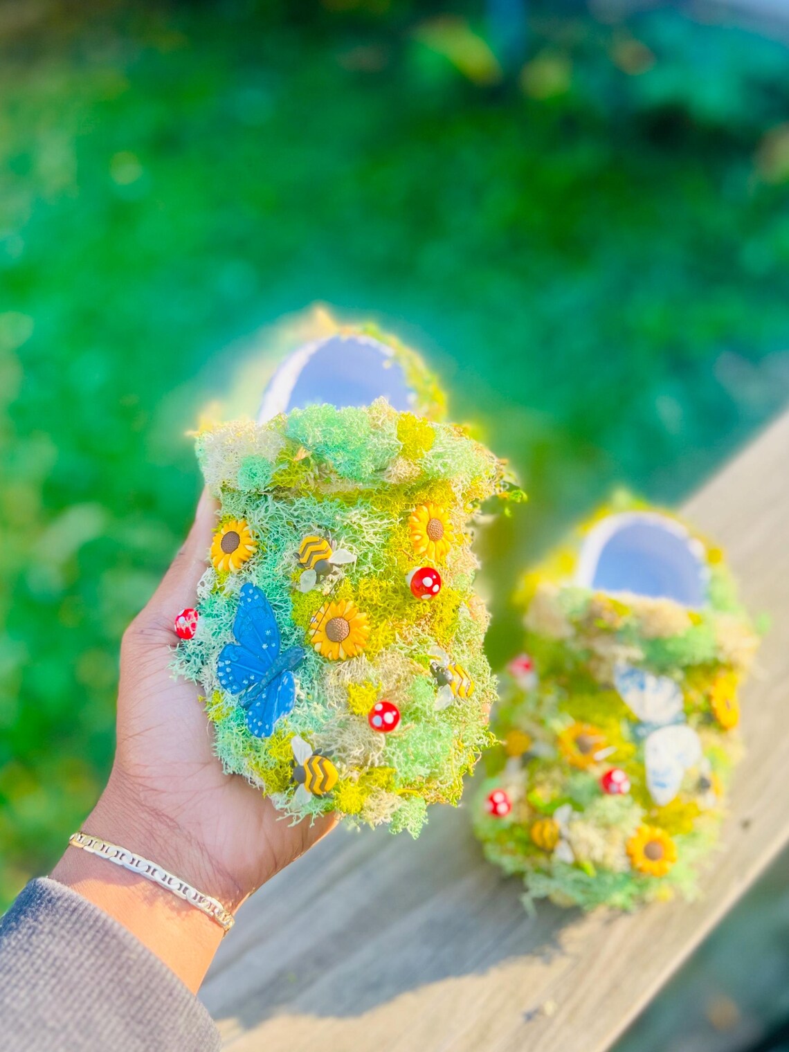 Fairy Crocs - Butterfly Shoes - Moss Crocs- Crocs for Her - Nature ...