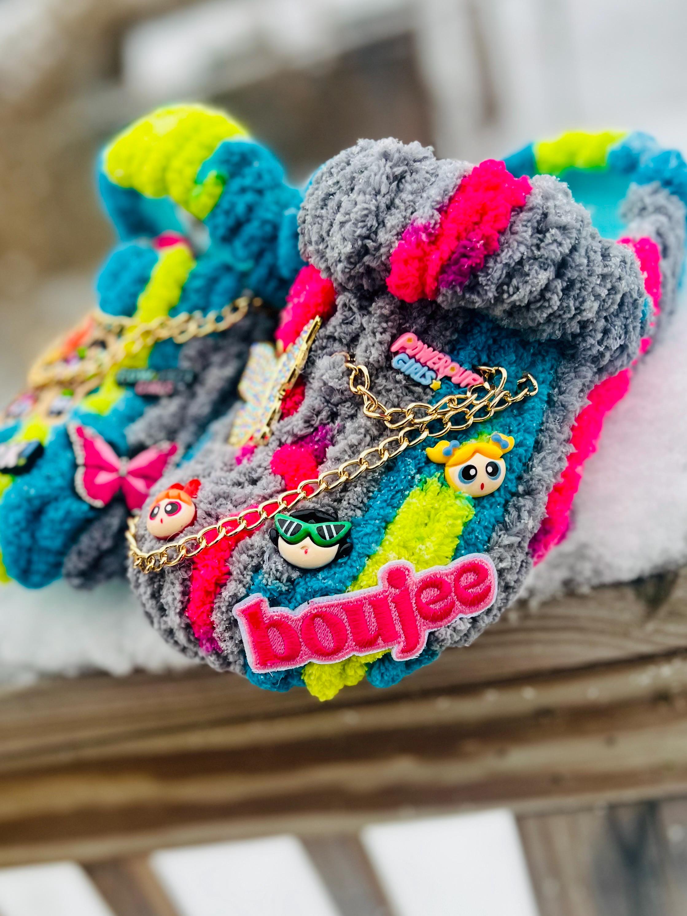Power Puff Girls Inspired Yarn Crocs - Etsy