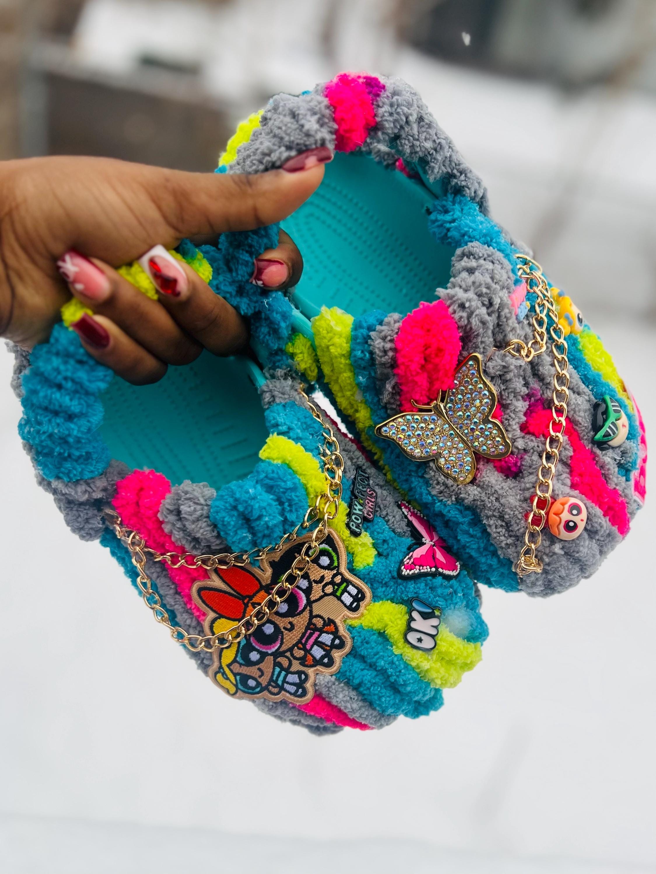 Power Puff Girls Inspired Yarn Crocs - Etsy
