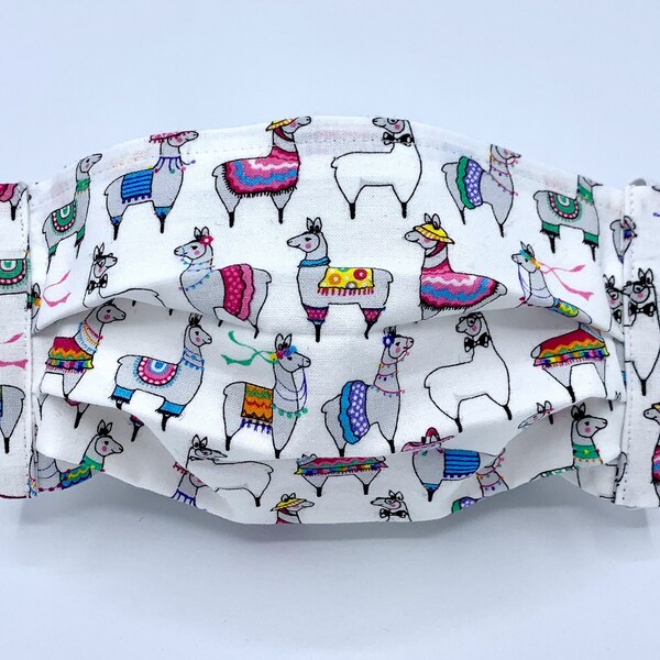Llama Face Mask - Etsy
