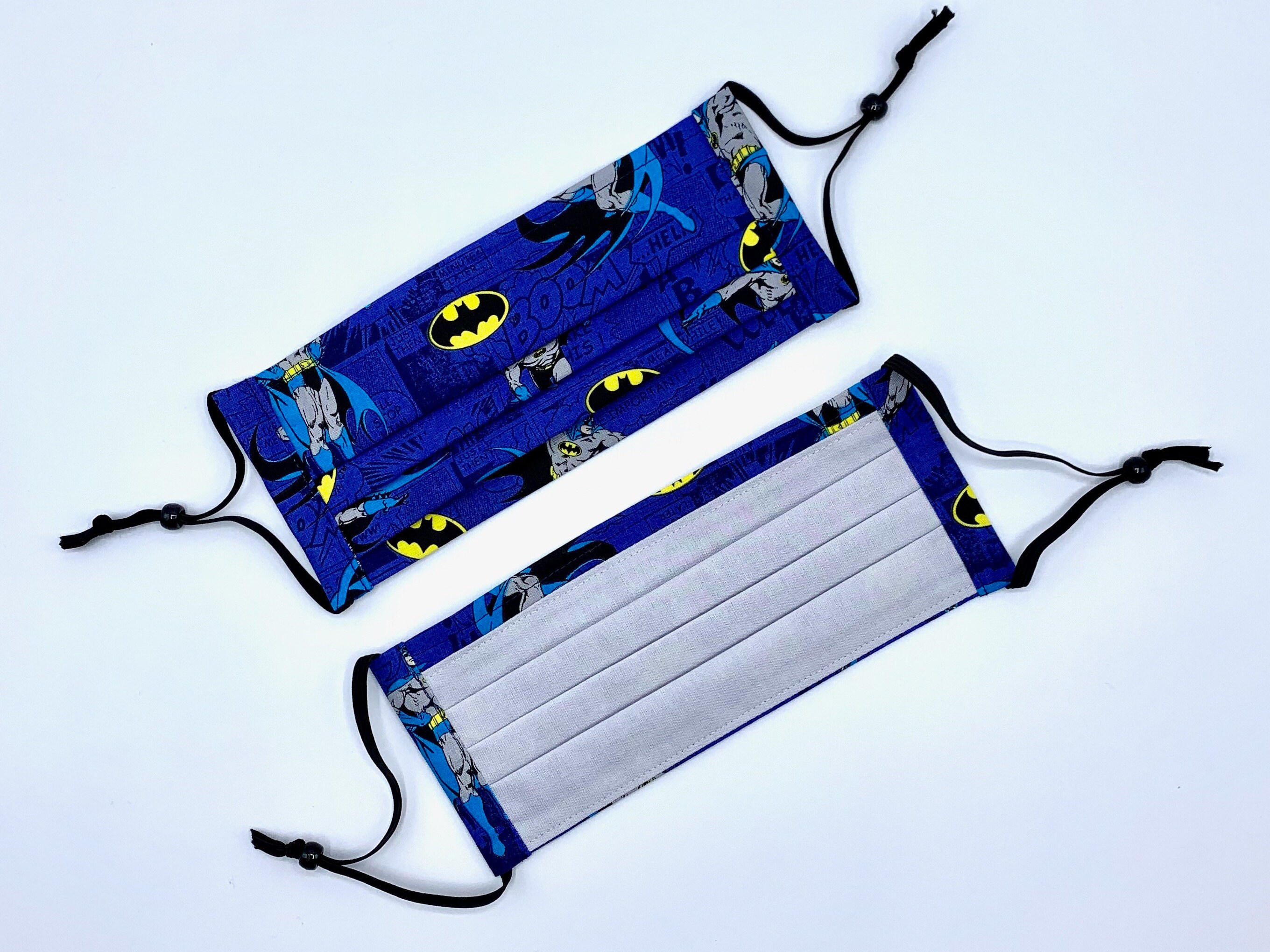 Batman Face Mask for Adults and Teens Blue Superhero Mask - Etsy