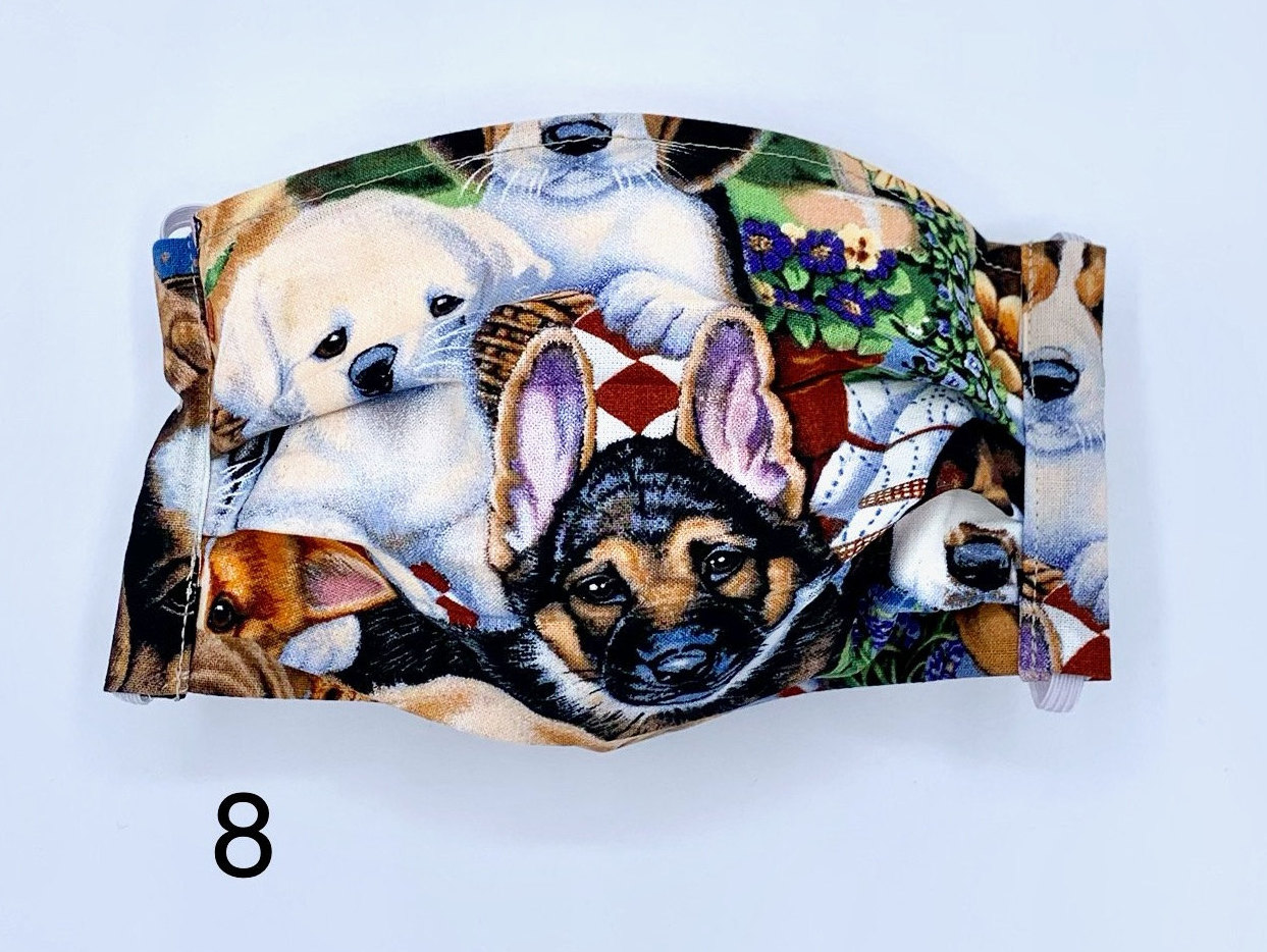 Unique Dog Face Mask Collage Shepards Goldens Adult with | Etsy