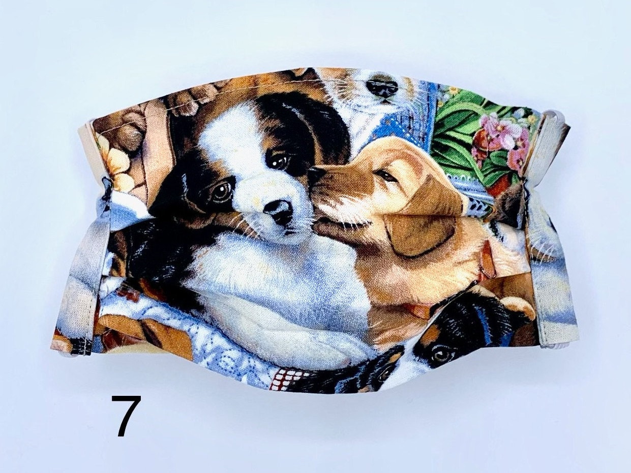 Unique Dog Face Mask Collage Shepards Goldens Adult with | Etsy