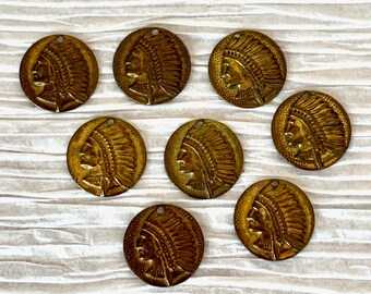 Metal Indian Buttons - Etsy