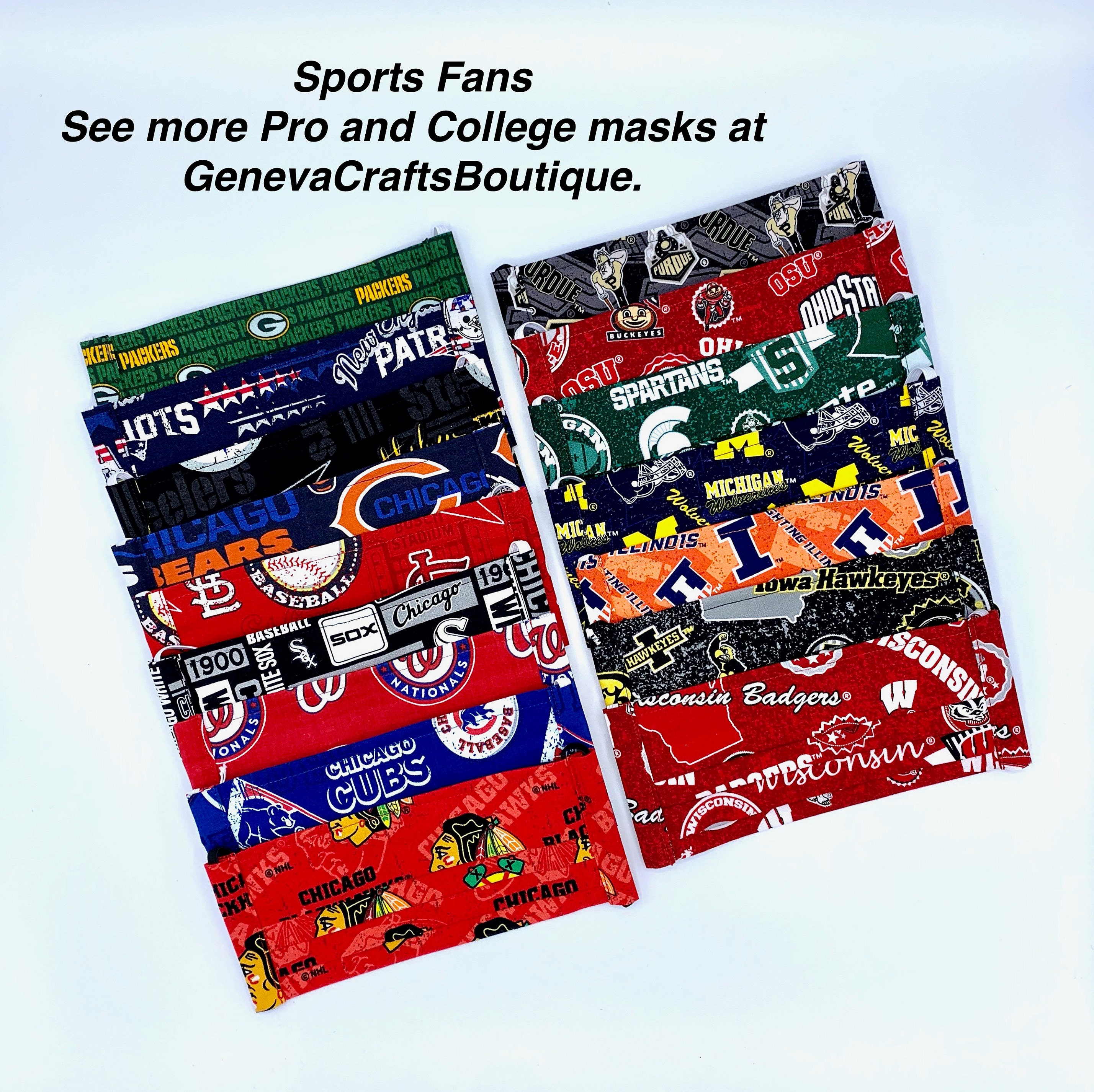 University of Wisconsin Badgers Face Mask College Mask With - Etsy